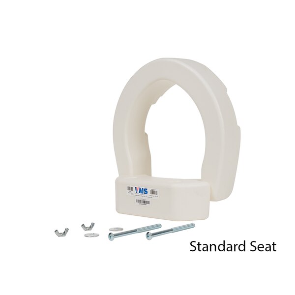 VMS Deluxe Bolt On Hinged Raised Toilet Seat